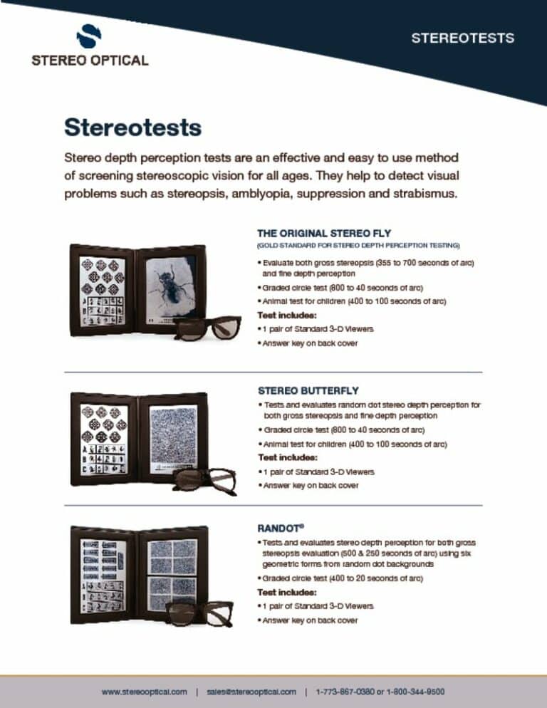 Stereotests and Color Tests - Essilor Instruments USA