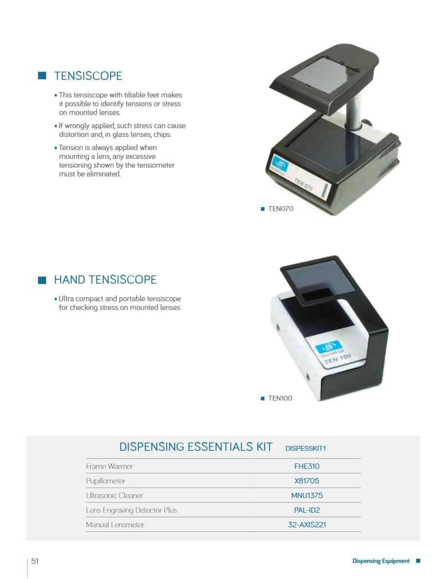 Product Catalog - Essilor Instruments USA
