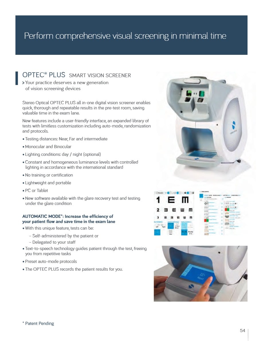 Product Catalog - Essilor Instruments USA
