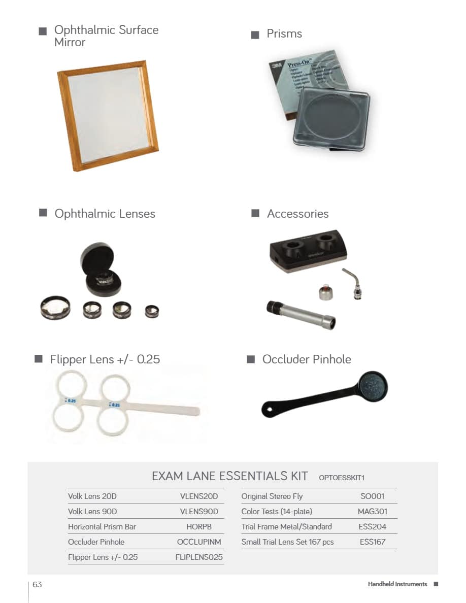 Product Catalog - Essilor Instruments USA